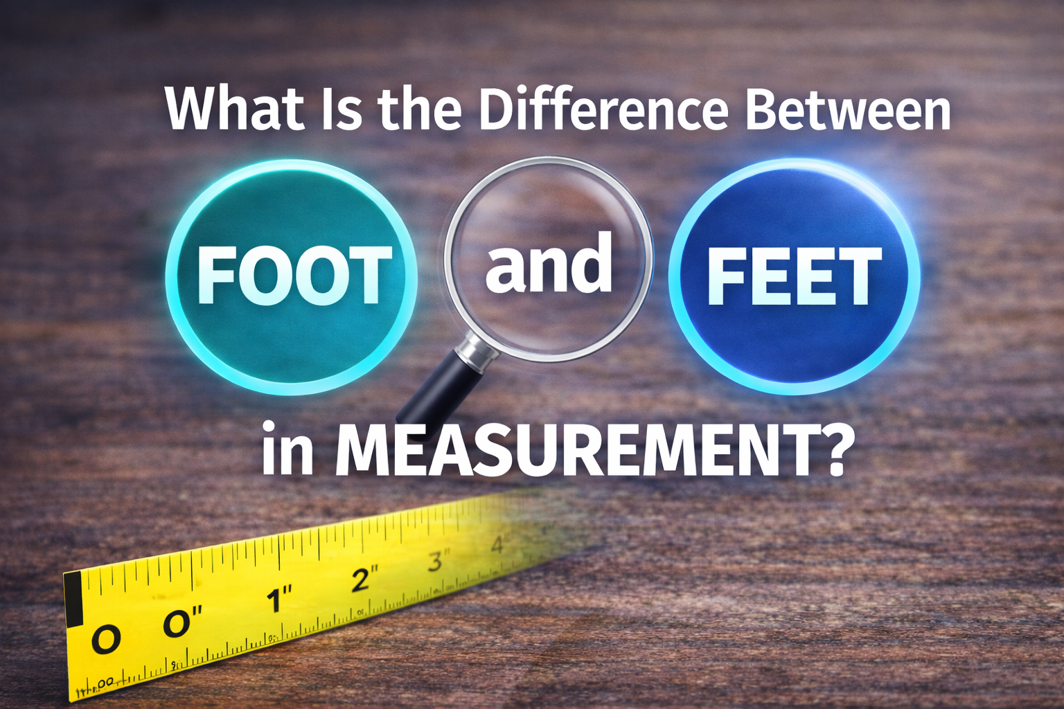 what is the difference between foot and feet in measurement